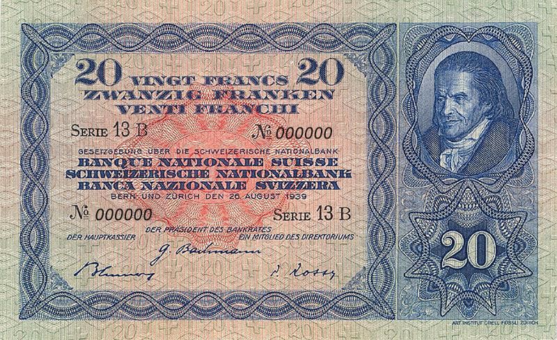 Die 20er-Noten im Laufe der Zeit- BLICK