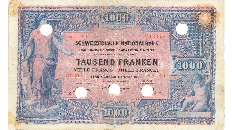 Die Evolution der 1000er-Note