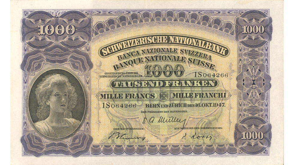 Die Evolution der 1000er-Note