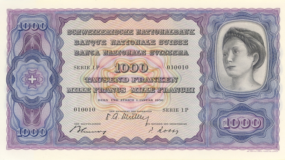 Die Evolution der 1000er-Note